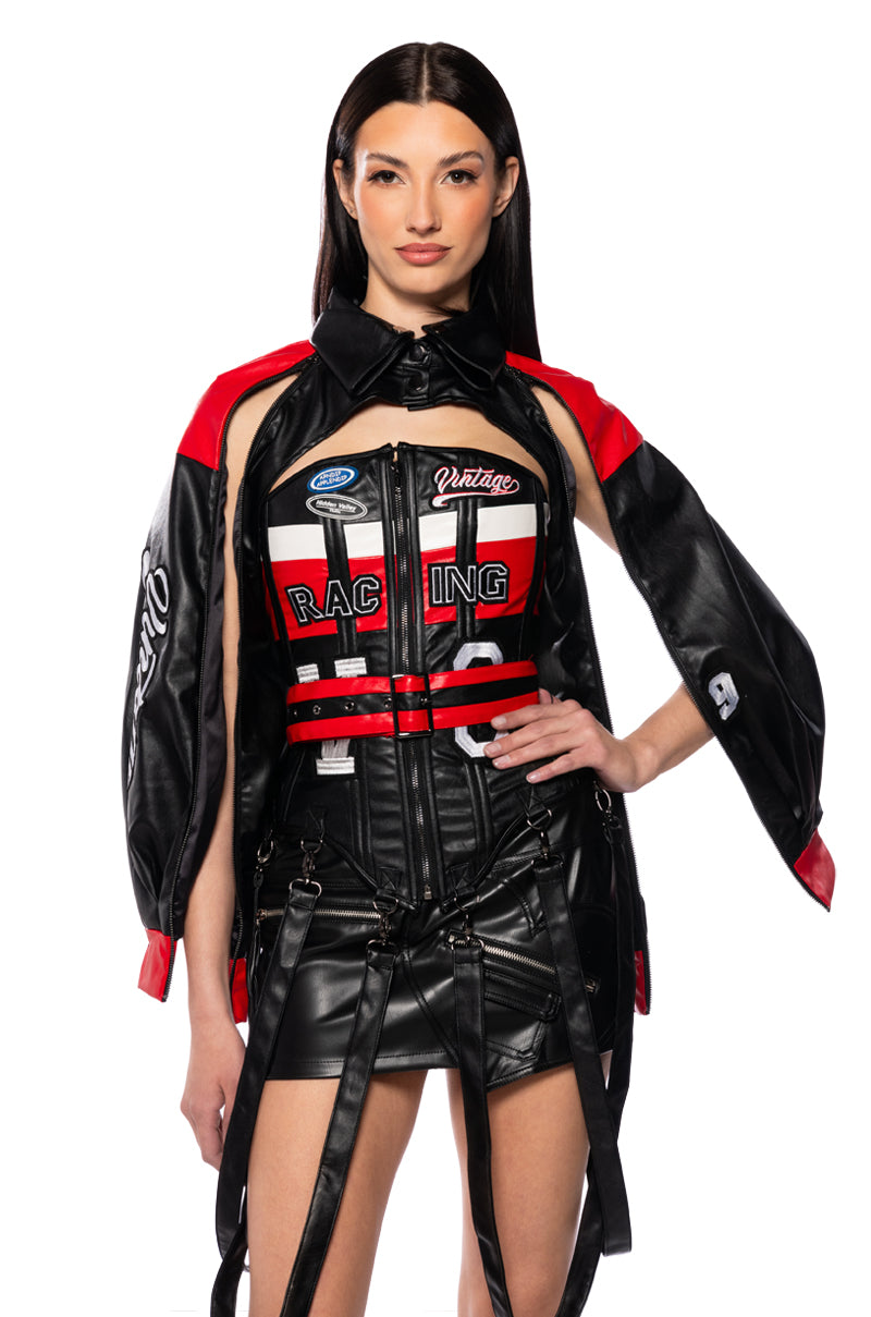 RACING PU CORSET – AKIRA
