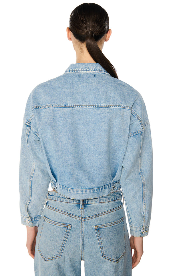 SHOW IT OFF SEQUIN DENIM JACKET – AKIRA