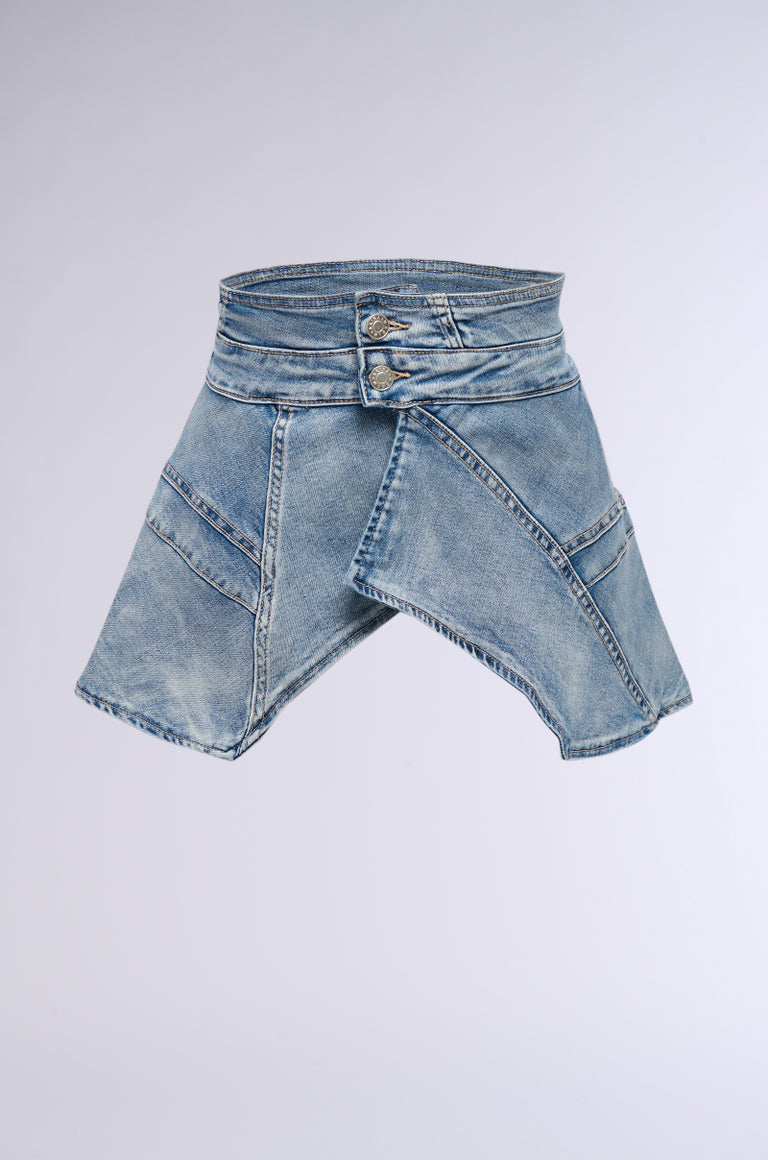 SOMETHIN EXTRA PEPLUM DENIM WAIST BELT – AKIRA