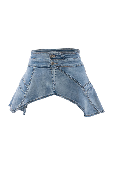 SOMETHIN EXTRA PEPLUM DENIM WAIST BELT – AKIRA