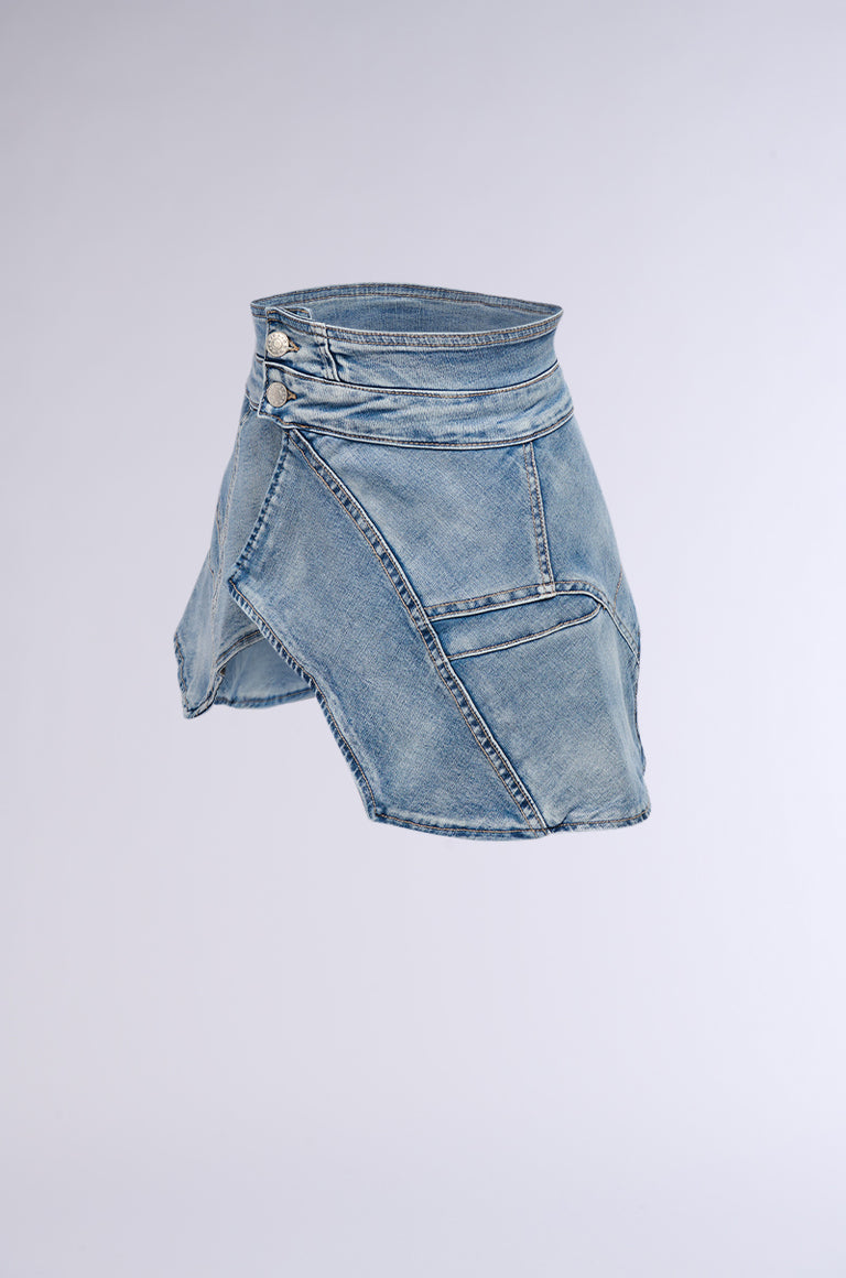 SOMETHIN EXTRA PEPLUM DENIM WAIST BELT – AKIRA