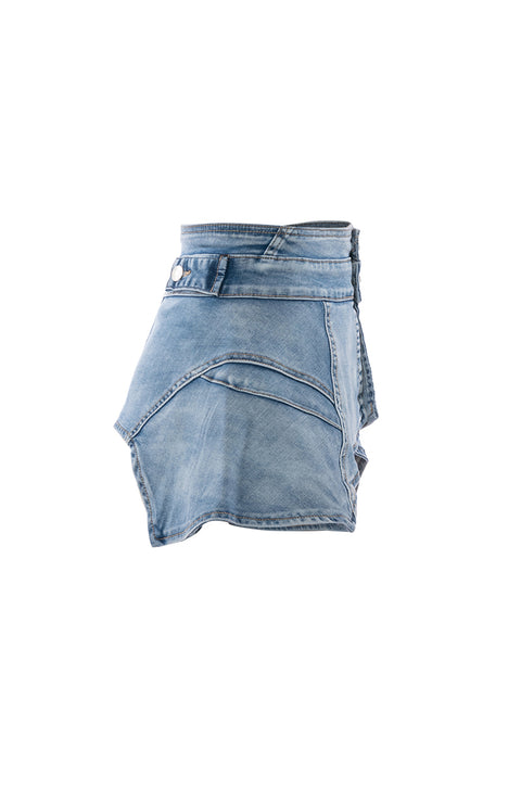 SOMETHIN EXTRA PEPLUM DENIM WAIST BELT – AKIRA